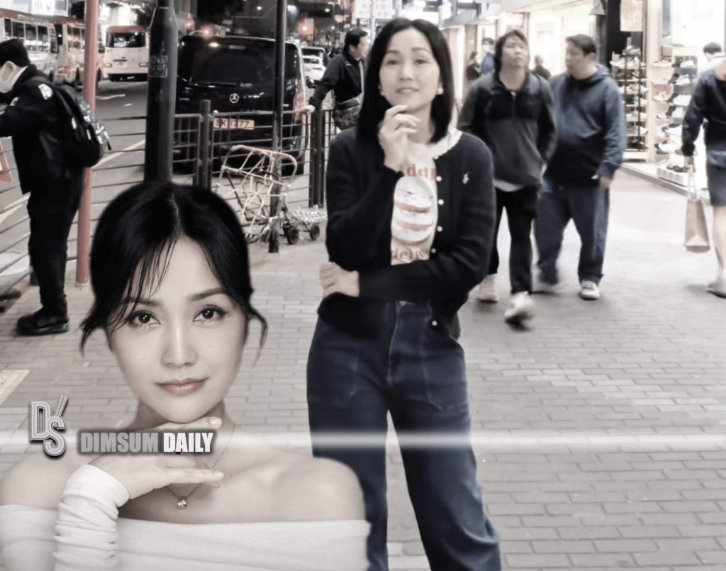 Kay Tse spotted singing on the streets of Mong Kok