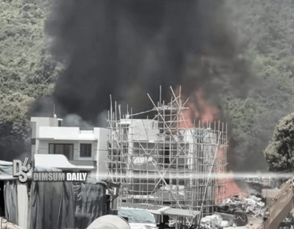 Fire breaks out at village house construction site in Tuen Mun ...