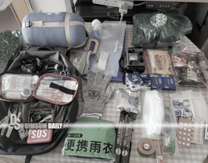 Hong Kong woman prepares emergency kits due to fears of Japanese ...