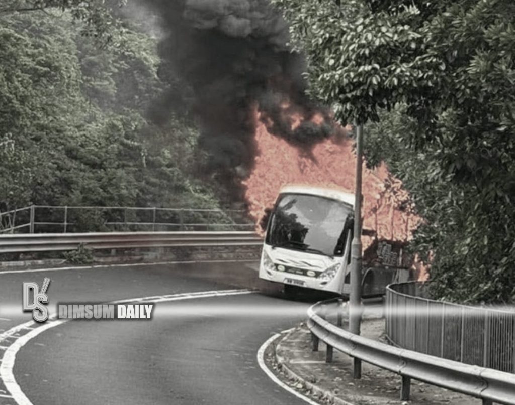 Bus fire on Tung Chung Road leads to service disruptions