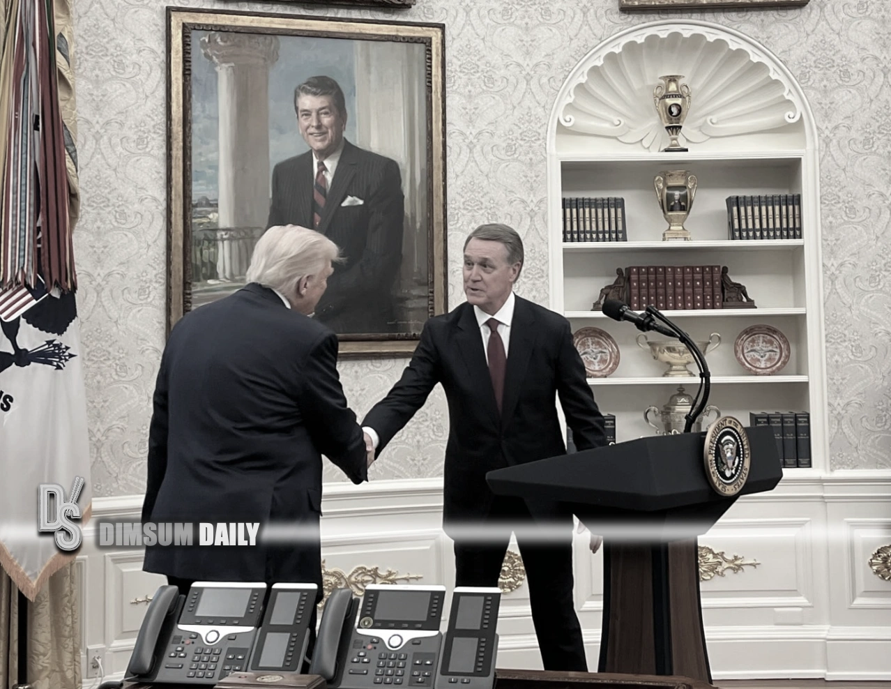 Trump swears in David Perdue as U.S. ambassador to China as U.S.-China ...