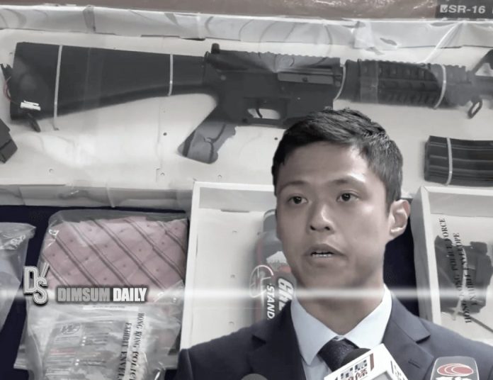 Mainland tourist arrested in Hong Kong for carrying replica firearms on MTR train