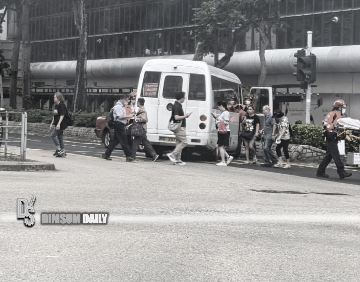 School bus driver suspected of fainting collides head-on with taxi in ...