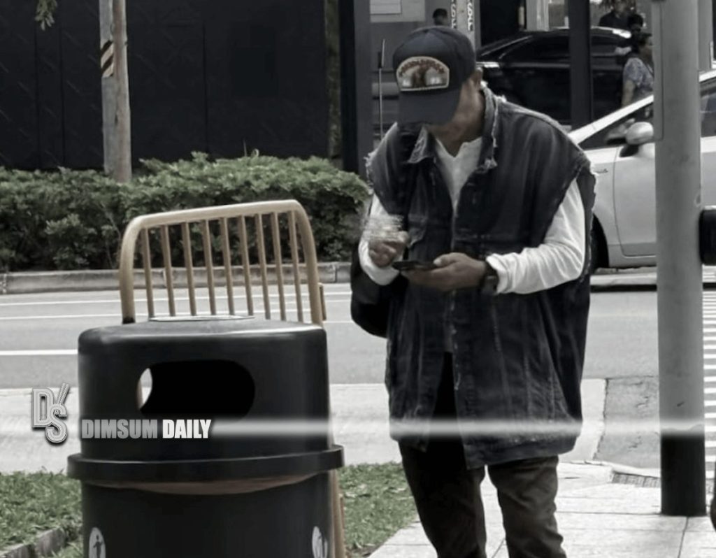 Veteran actor Simon Yam spotted smoking outside Lady Gaga concert venue ...