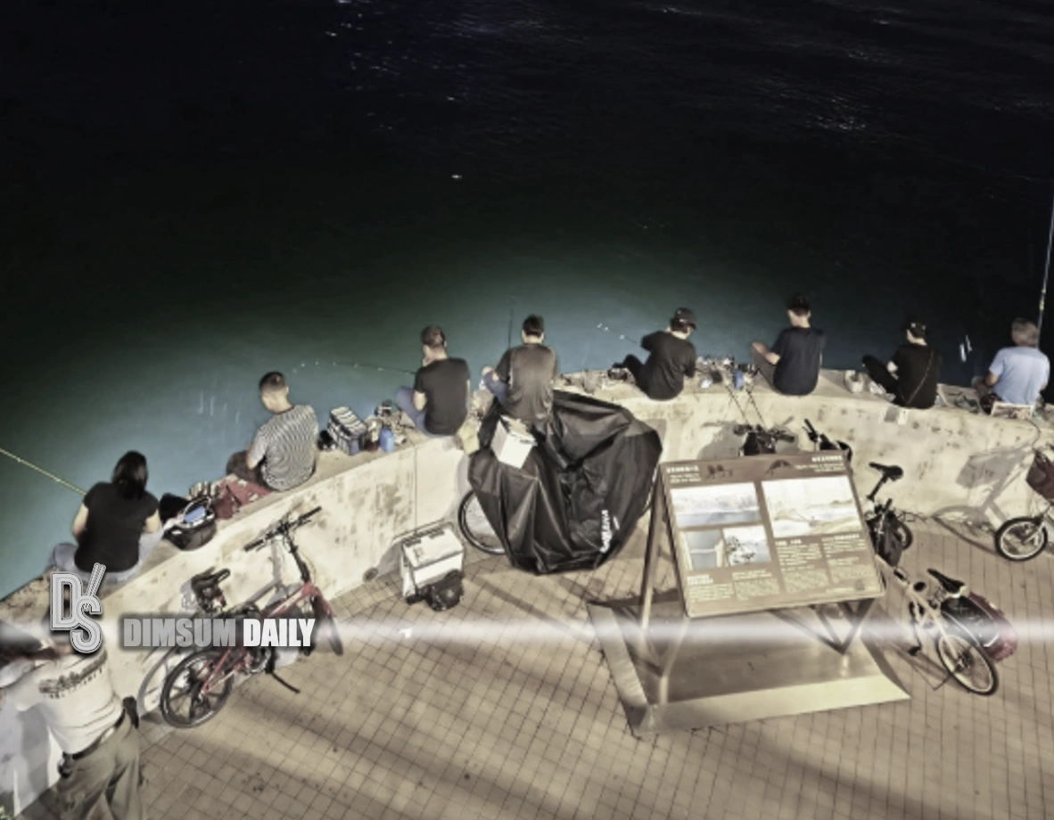Night fishing at Tseung Kwan O South Waterfront Promenade yields 4 ...