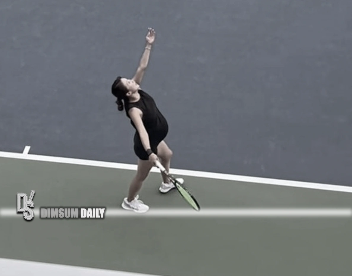 Jennifer Tse plays competitive tennis at 34 weeks pregnant