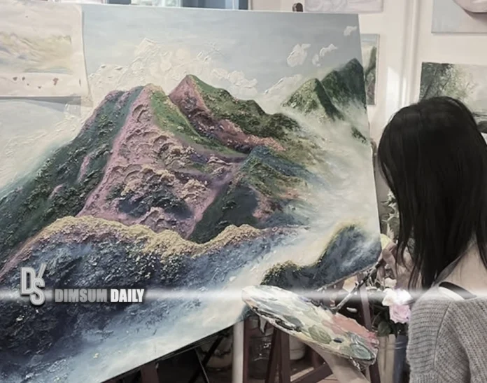 HK singer Alex Fong's multi-talented wife Maple Yip showcases artistic ...