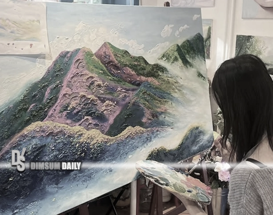 HK singer Alex Fong's multi-talented wife Maple Yip showcases artistic ...