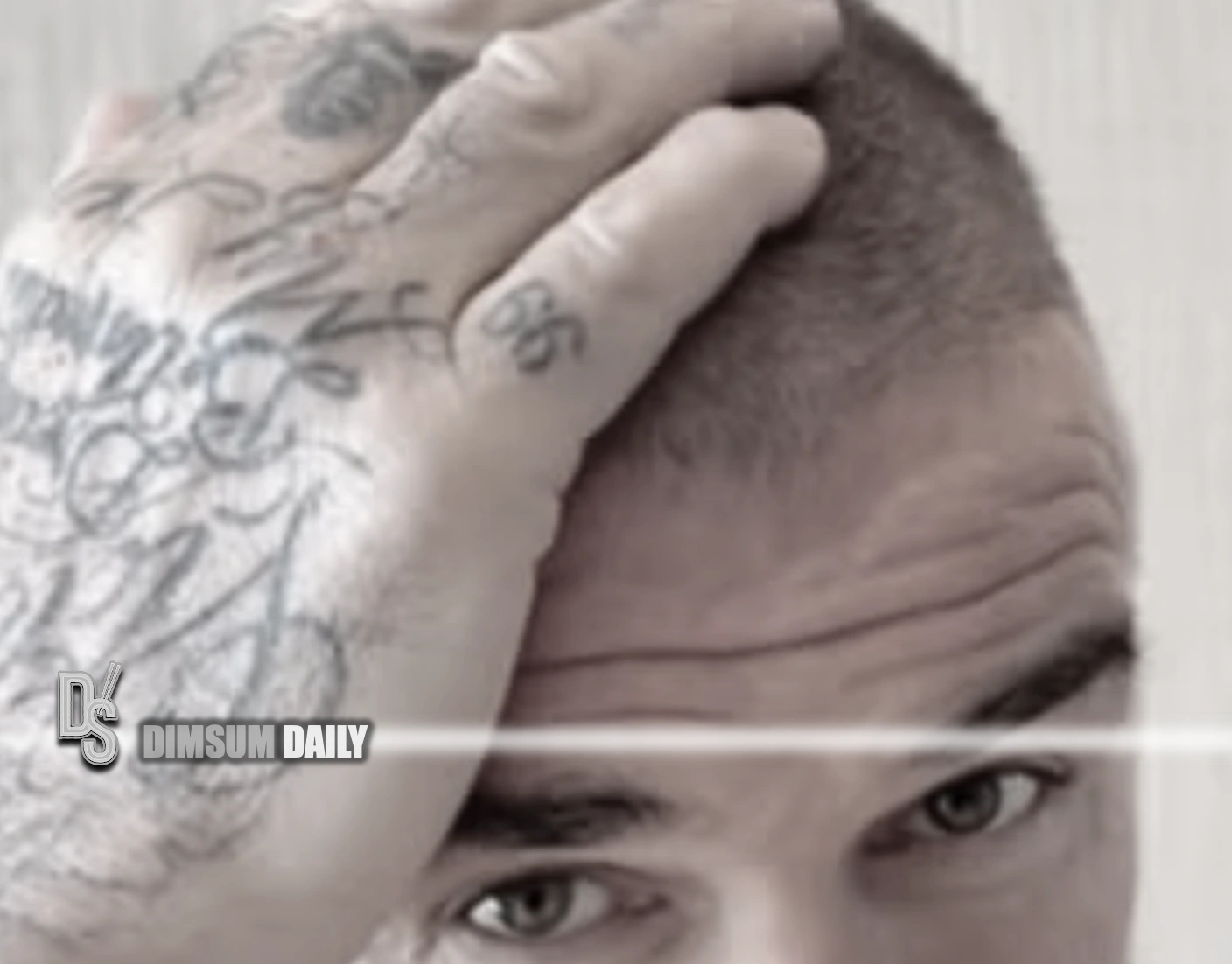 David Beckham left with misshapen bald patch after DIY haircut mishap