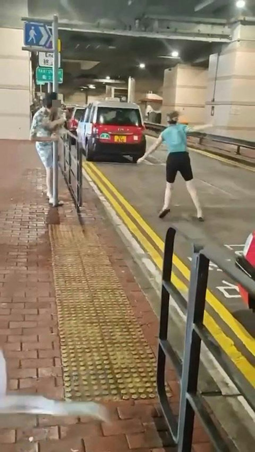 Woman's dramatic fall in Siu Sai Wan during Hurricane Signal No. 10 ...