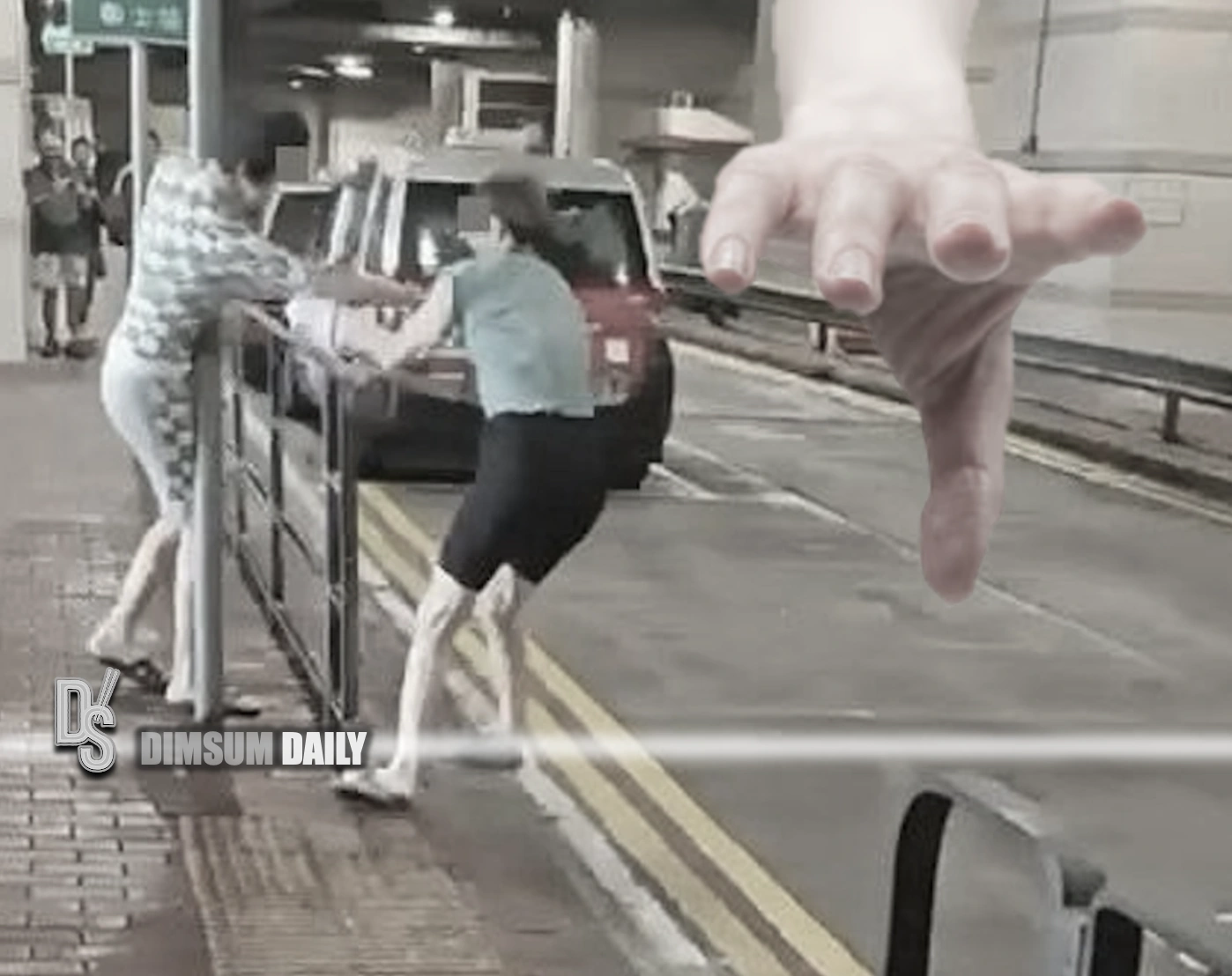 Woman's dramatic fall in Siu Sai Wan during Hurricane Signal No. 10 ...