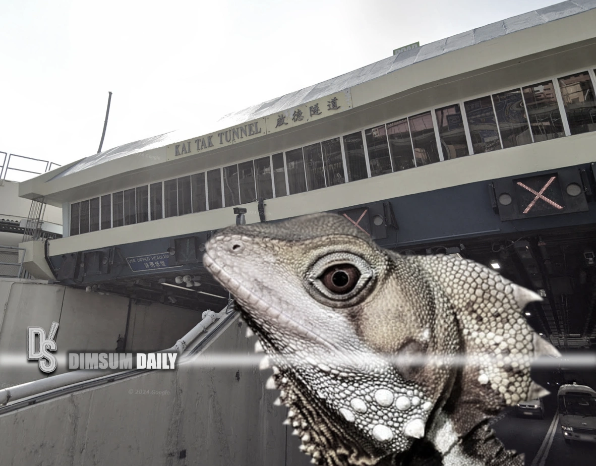 Police respond to lizard sighting at Kai Tak Tunnel Administration Building