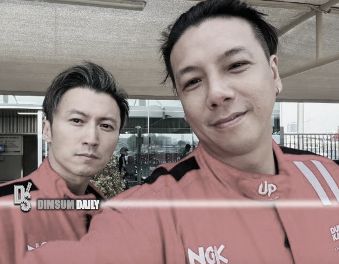 Nicholas Tse spotted with son Lucas in Dubai enjoying racing adventure