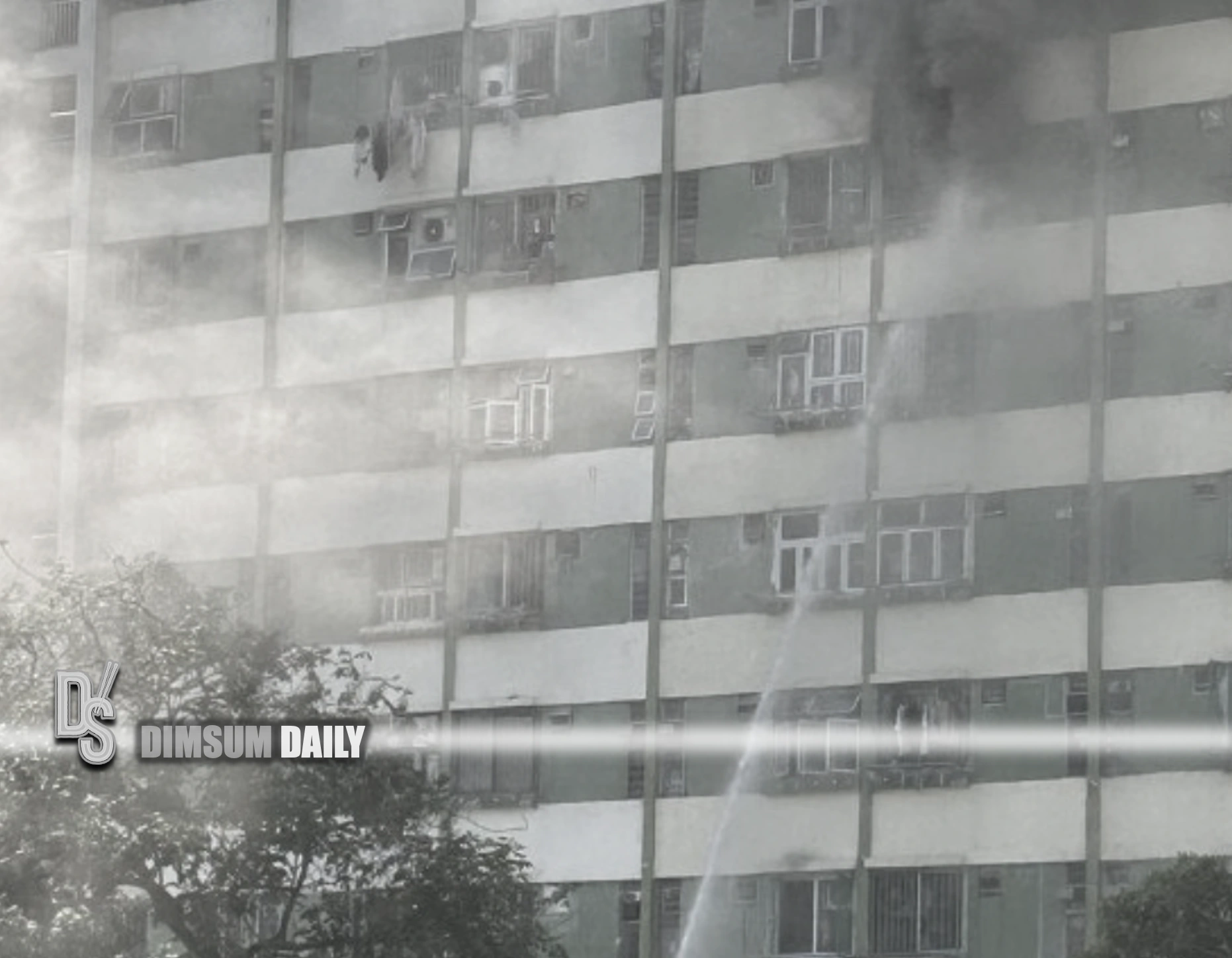 Fire breaks out in Mei Lam Estate in Tai Wai, explosion sounds reported