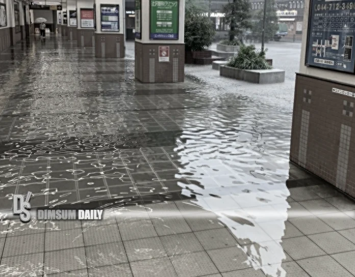 Tokyo hit by heavy rainfall, flooding streets and disrupting transport