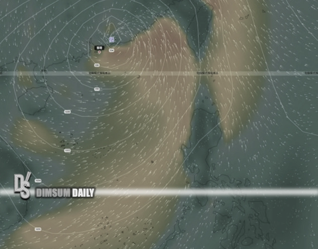 Three low-pressure systems identified by Hong Kong Observatory, two ...