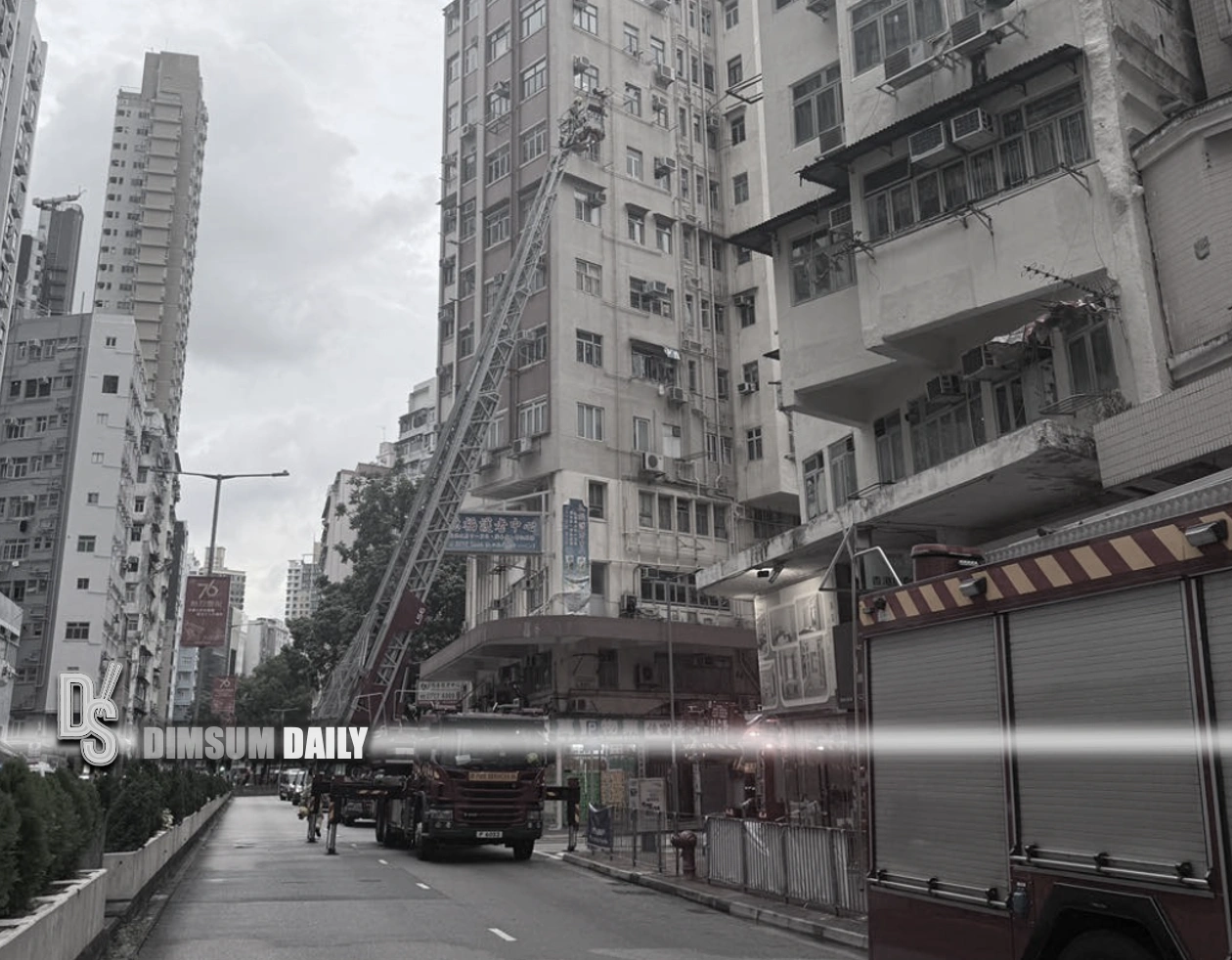 Blaze at Sam Ying Building in Sham Shui Po extinguished by firefighters