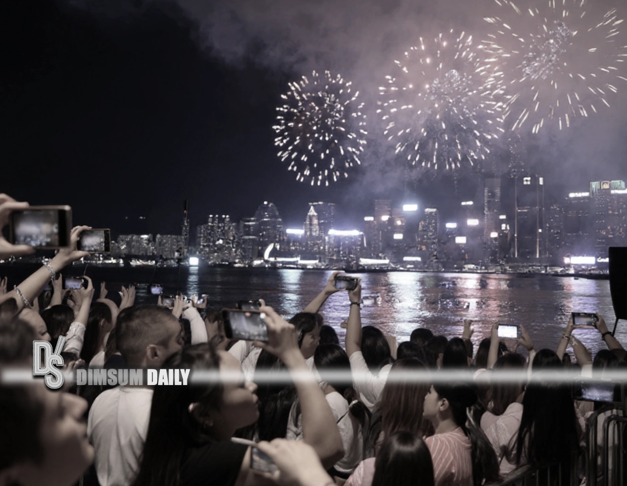 National Day fireworks illuminate Victoria Harbour in celebration of ...