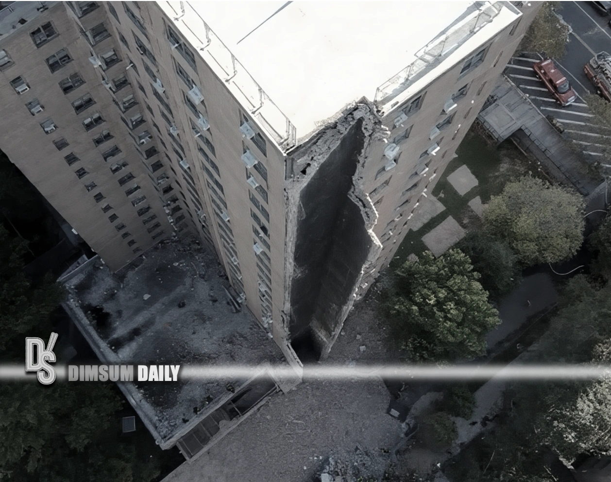 New York Bronx high-rise partially collapses following explosion, no injuries reported