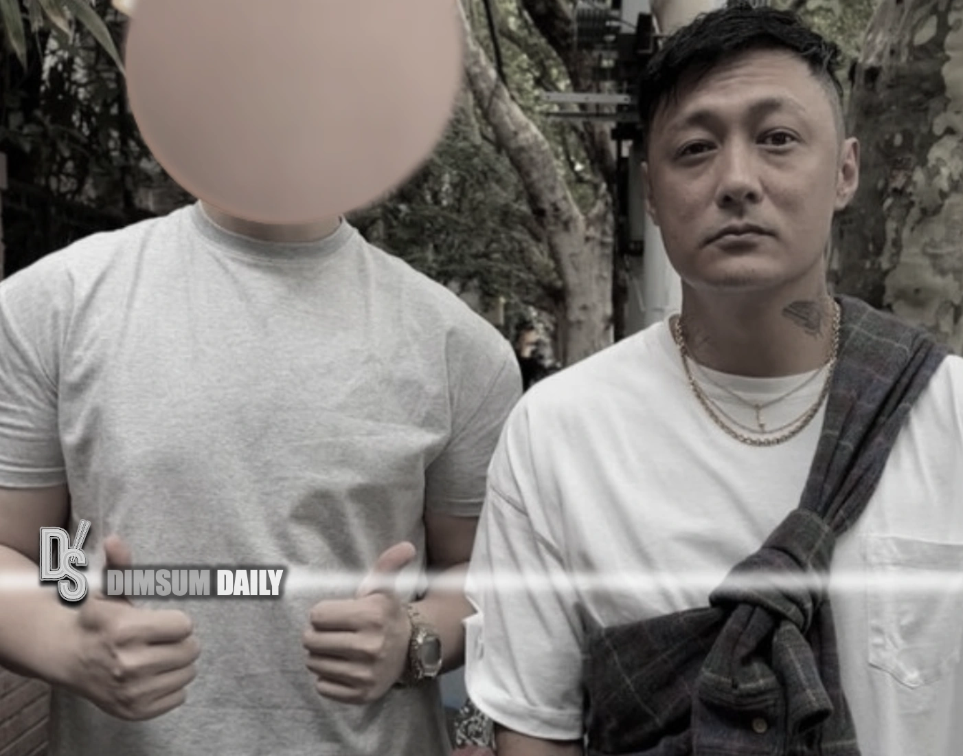 Shawn Yue spotted in Shanghai with noticeably changed appearance