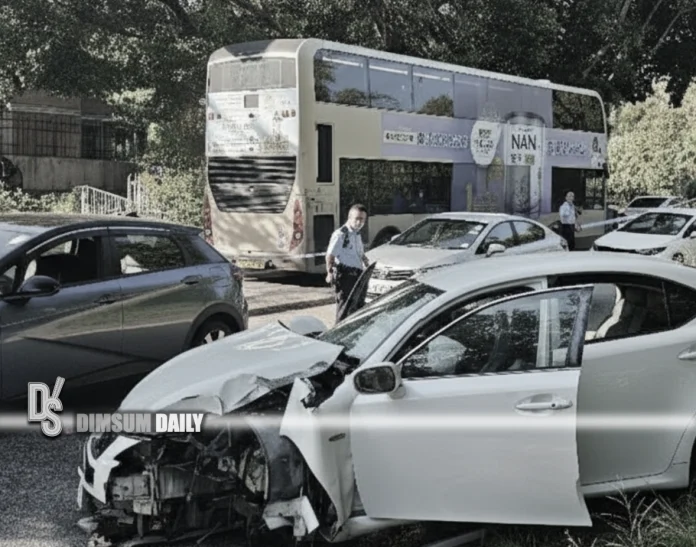 Young driver and passenger arrested following Yuen Long car crash and drug discovery