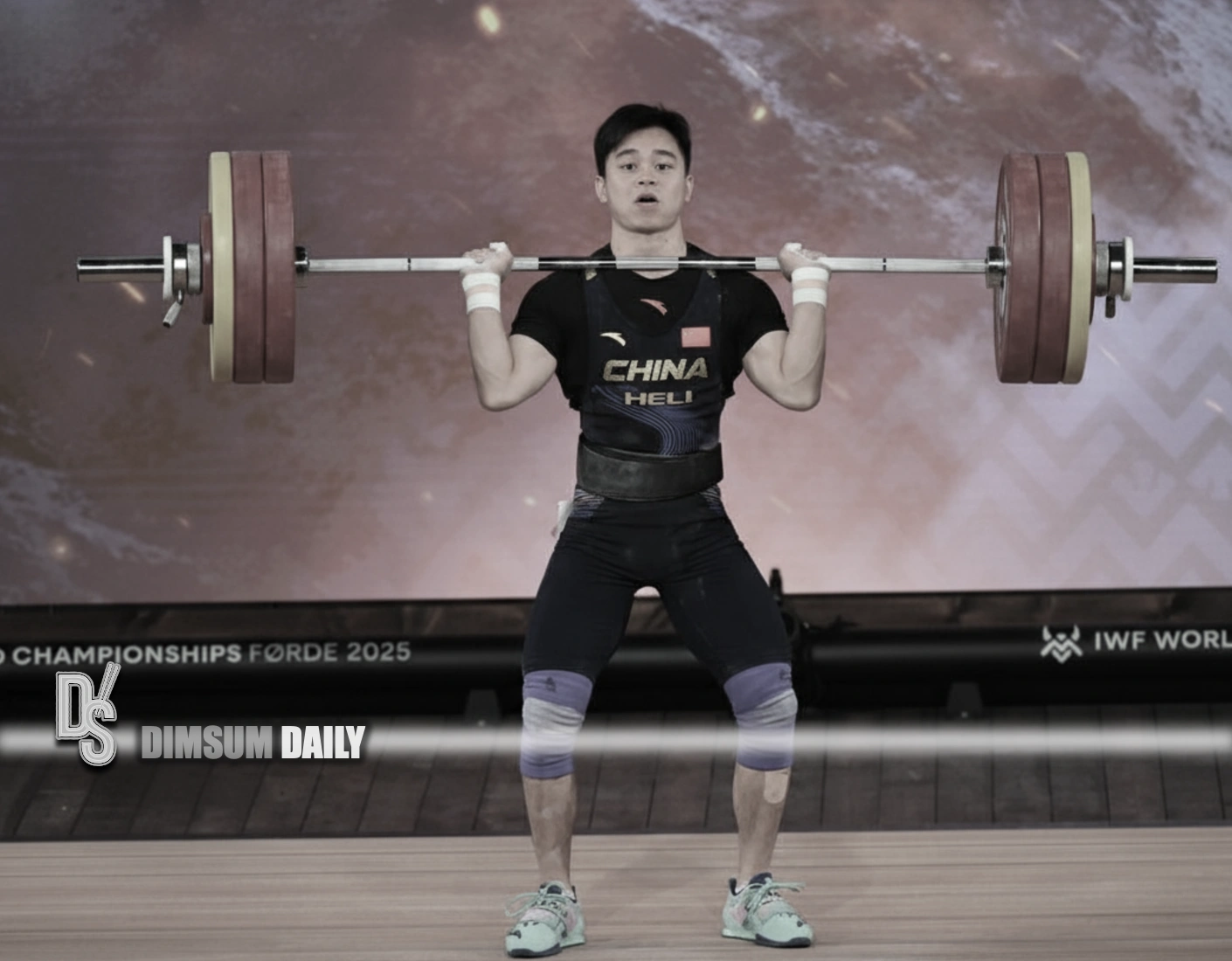 China's Wang Hao secures double gold on debut at IWF World ...