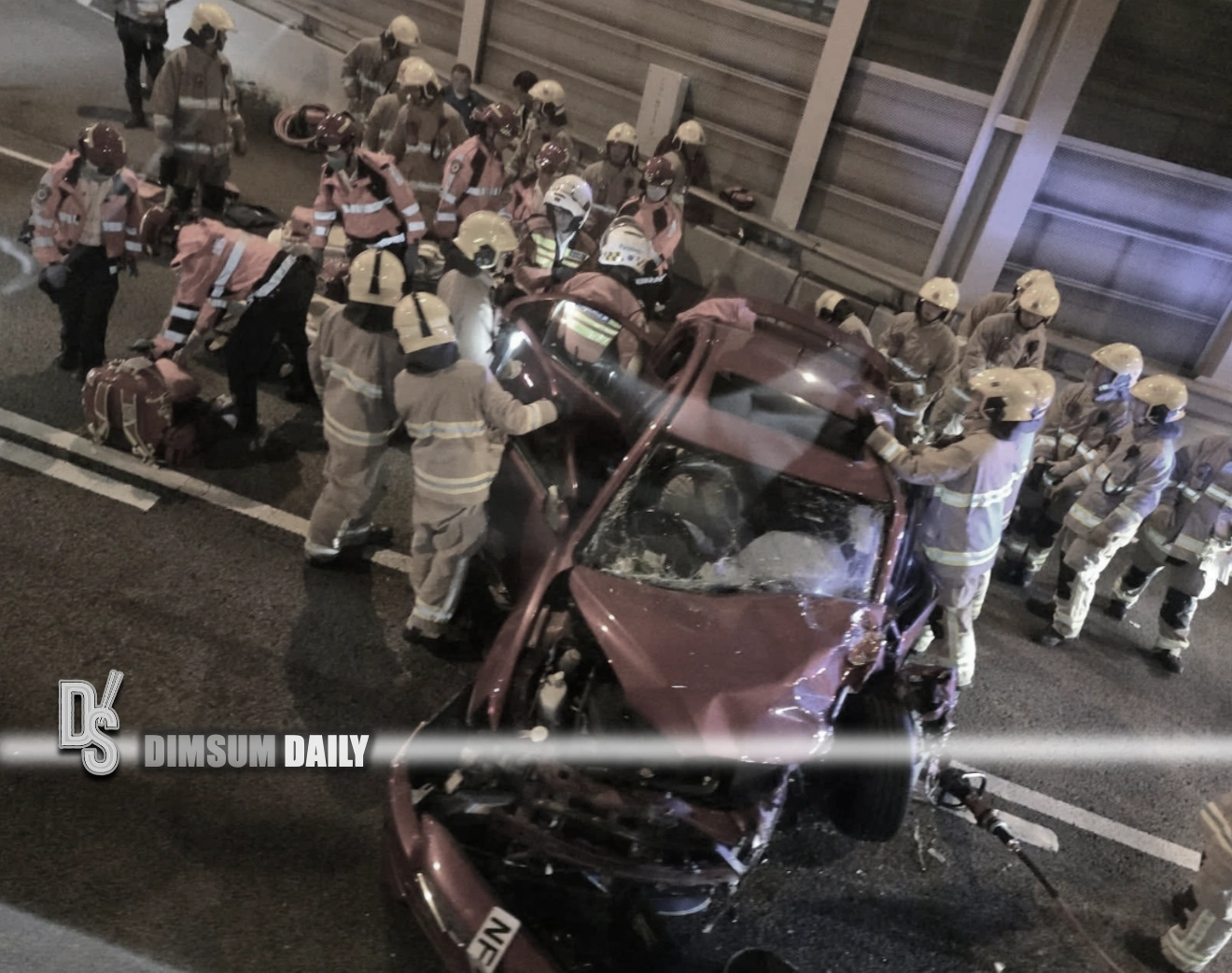 Three family members hospitalised after serious Tsing Sha Highway ...