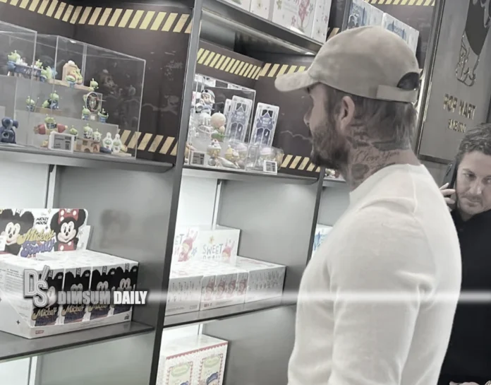 David Beckham spotted browsing Pop Mart Labubu toys in Macao after NBA ...