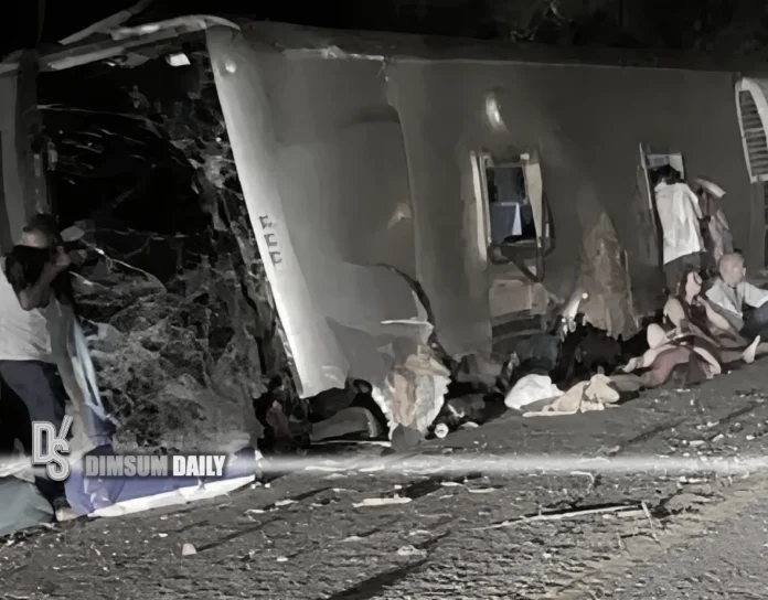 Tourist bus crash in northeast Brazil claims seventeen lives