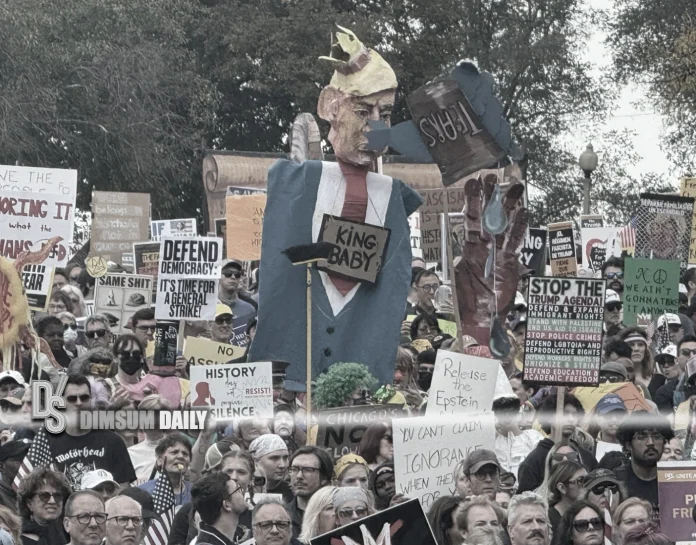 Widespread 'No Kings' protests draw millions across United States in ...