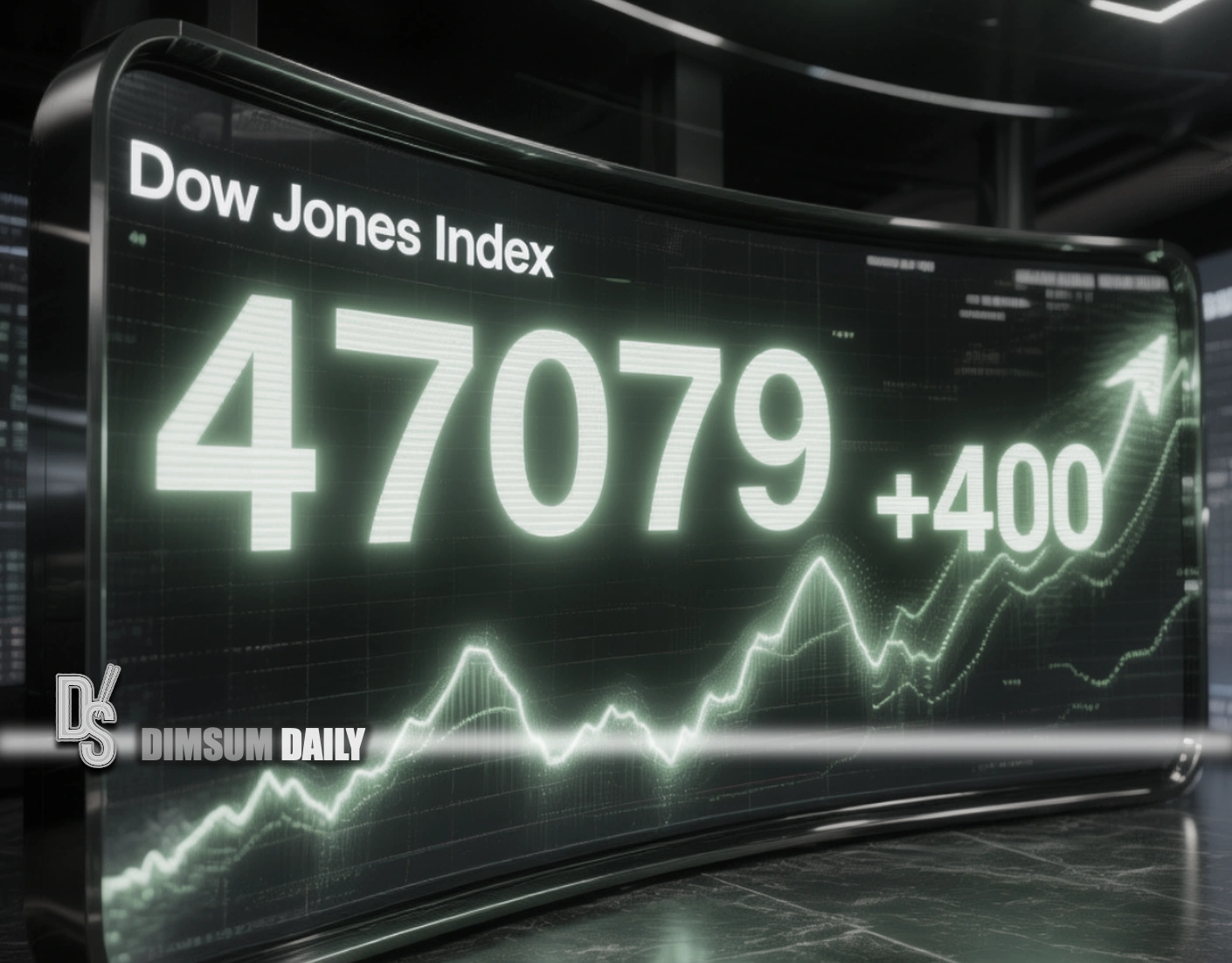 Dow surges 400 points to hit record high following light inflation ...