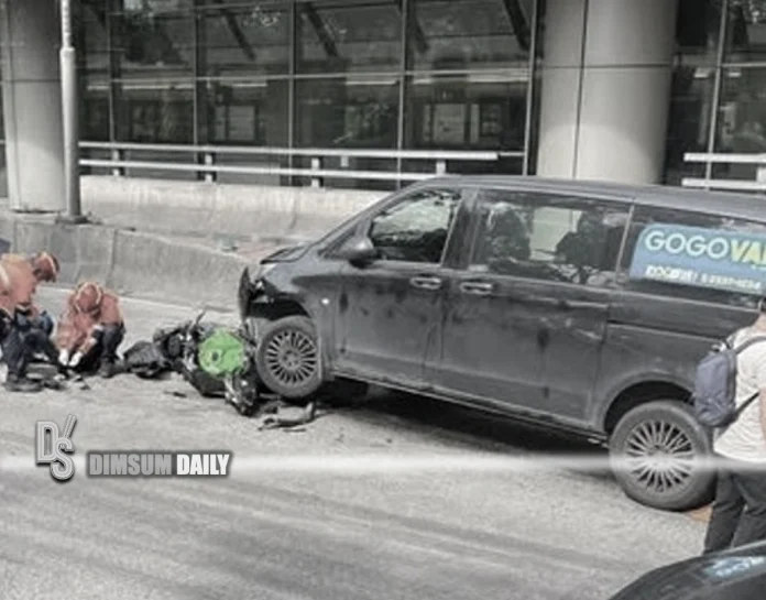 Motorcyclist rescued after being trapped beneath van in Cheung Sha Wan ...
