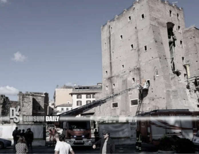 Worker dies following medieval tower collapse in Rome