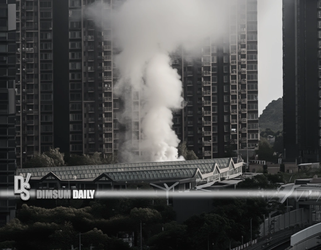 Restaurant kitchen blaze at Double Cove Place in Ma On Shan sends thick ...