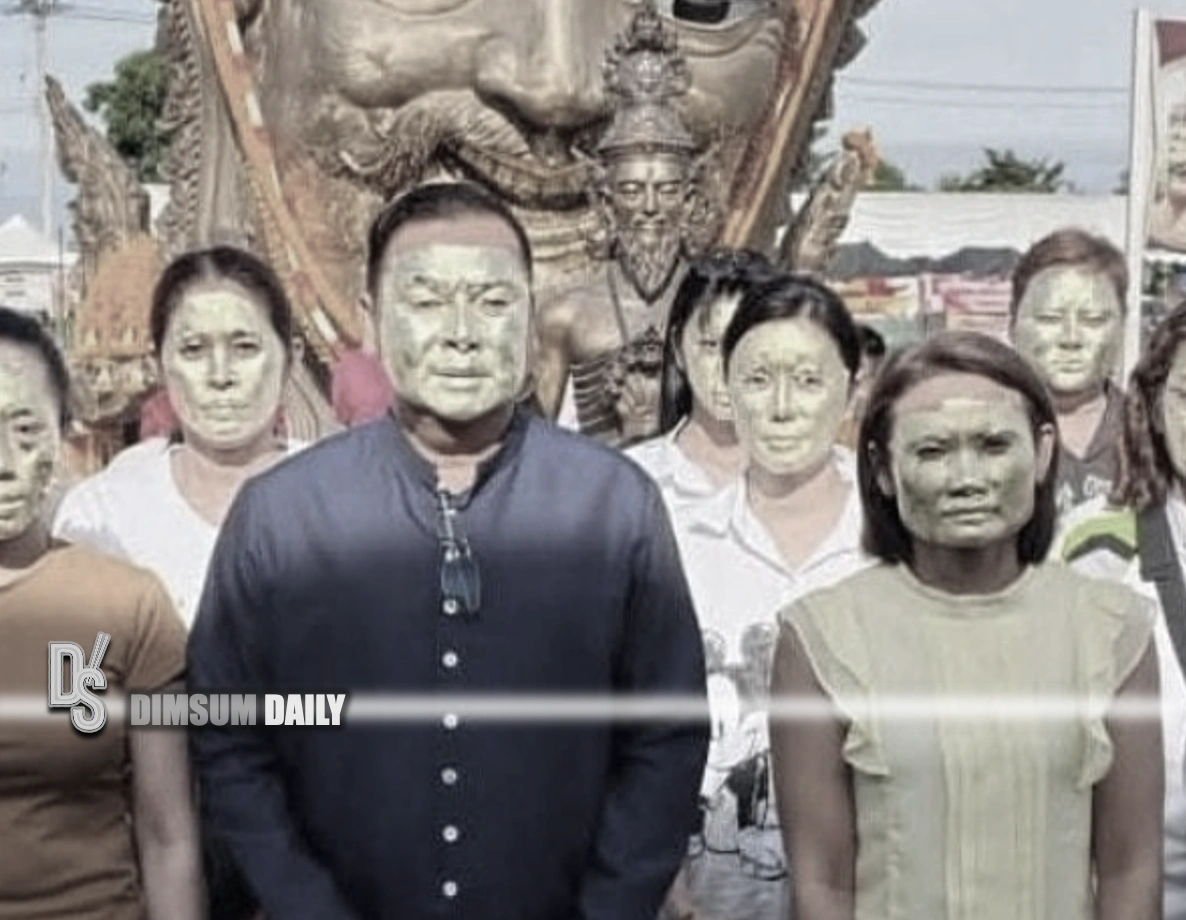 Thai temple’s ‘gold leaf face’ ritual goes viral after jackpot claims