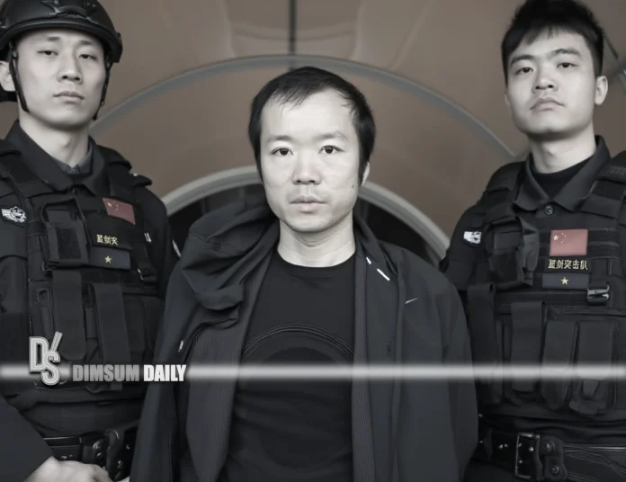 Arrest images reveal capture of notorious crime syndicate leader Chen Zhi