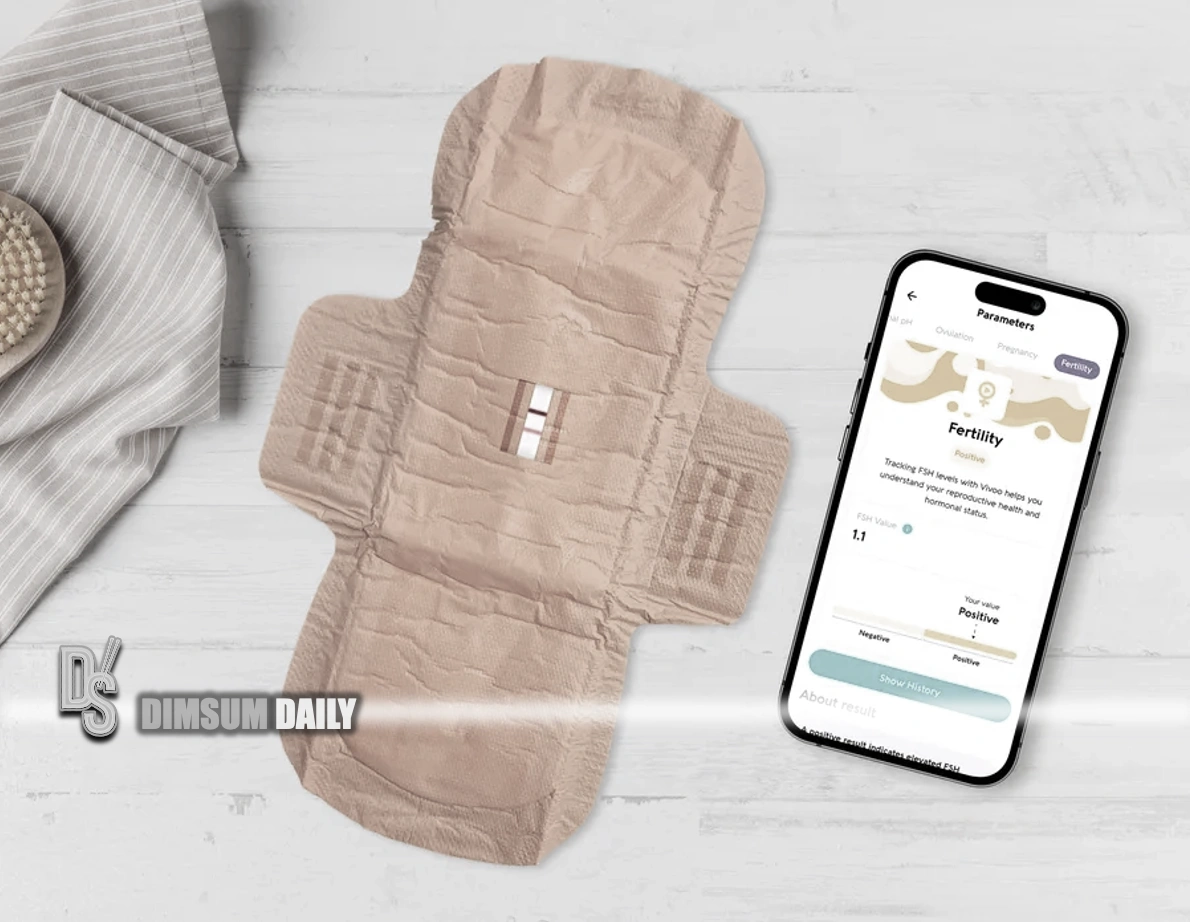 Menstrual pad transforms into hormone testing device - Dimsum Daily