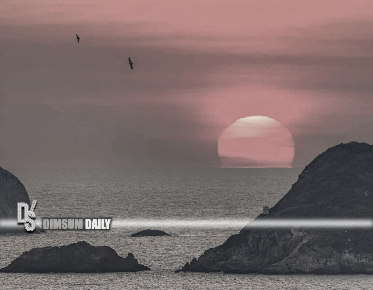 Rare 'horizontal sunrise' captured over Hong Kong due to ideal weather ...