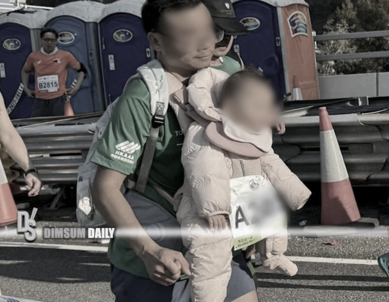 Standard Chartered HK Marathon 2026 runner carrying baby draws backlash ...