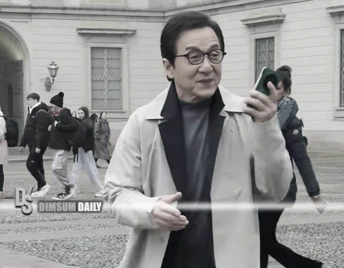 Jackie Chan proves approachable in Milan Fashion Week encounter
