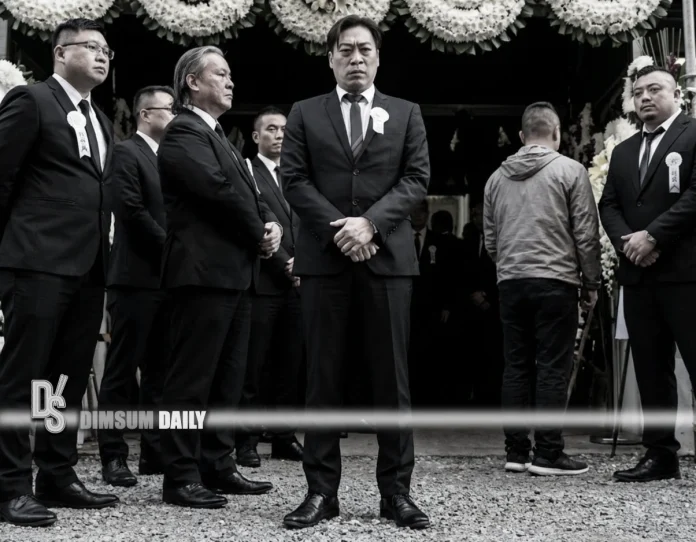 Heavy police presence marks funeral of Heung Wa‑yim, son of Sun Yee On ...