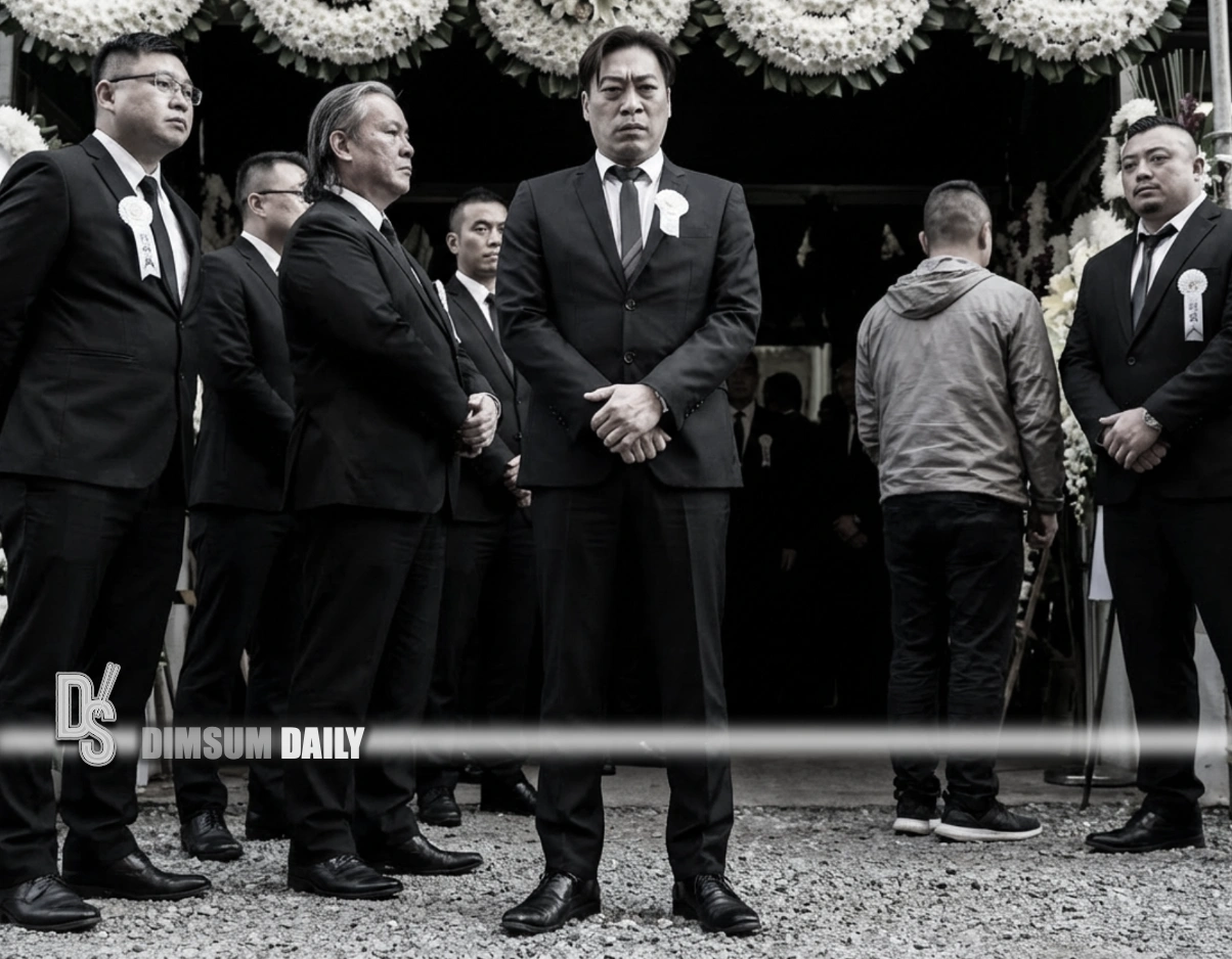 Heavy police presence marks funeral of Heung Wa‑yim, son of Sun Yee On ...