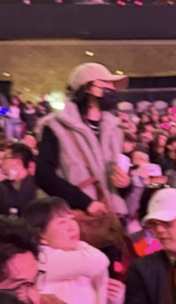 Maggie Cheung spotted at BLACKPINK Hong Kong concert