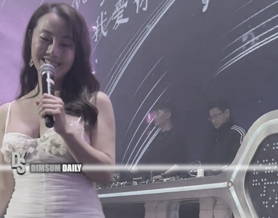 Candy Yuen brushes off awkward moment at Mainland bar show