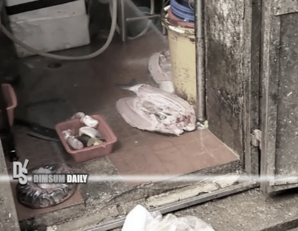 Mong Kok eatery slammed after worker washes gutted fish on the floor
