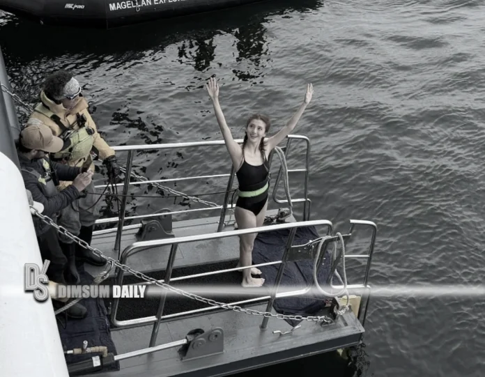 HK actress Karena Ng braves Antarctic waters after livestream success