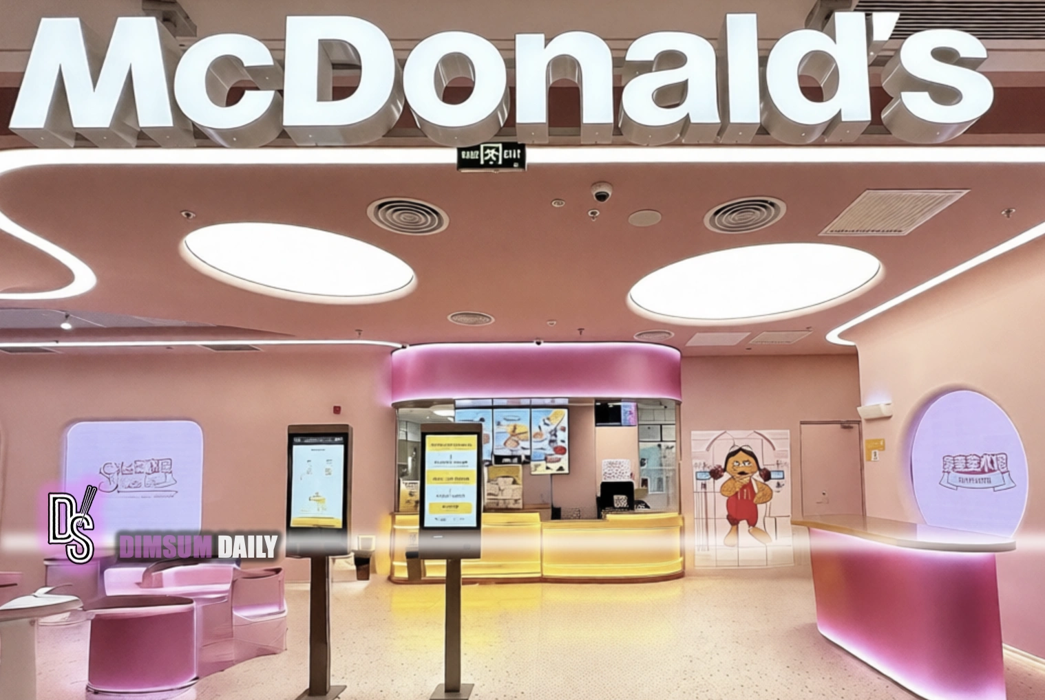World’s first pink McDonald’s opens at Shenzhen Bay MixC