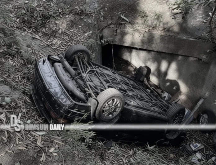 Route Twisk crash sends car into five‑metre drain as driver escapes ...