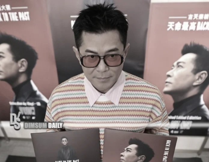 Louis Koo launches album at Valentine's Day signing, gives two-word ...