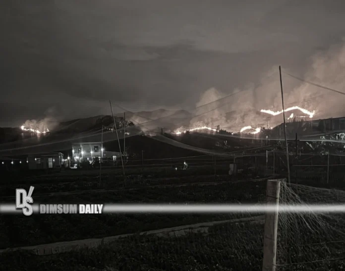 Wildfire erupts in Fanling Ping Che